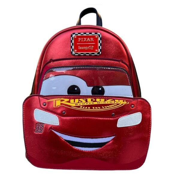 Loungefly | Bags | Loungefly Disneypixar Cars Metallic Mcqueen Cosplay ...